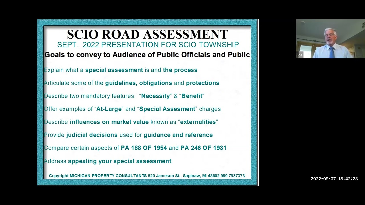 Scio Twp. Roads Advisory Committee (RAC) 9/7/2022 - YouTube