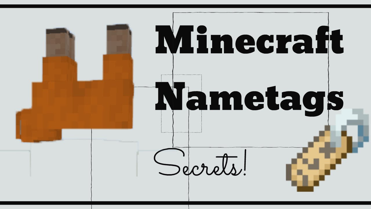 Minecraft Nametags | Hidden tricks and Secrets - YouTube