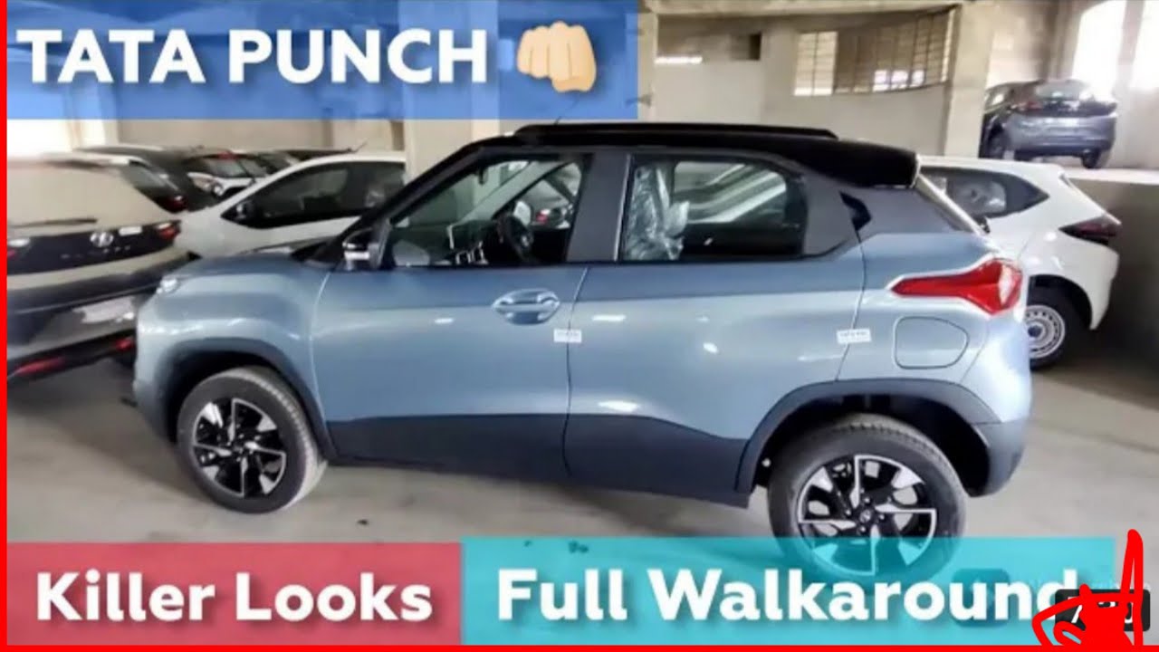 Tata punch leak first look|tata punch safari colour|detailed walkaround ...