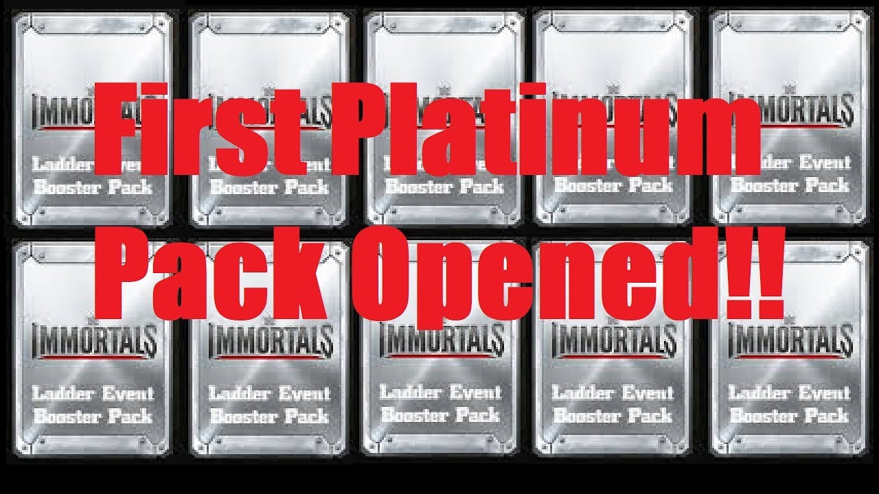 1st Platinum Pack Opened!! 8 Gold Packs!! WWE Immortals - YouTube