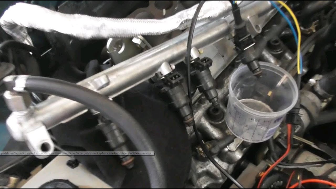 Injector balance and fuel delivery test - YouTube