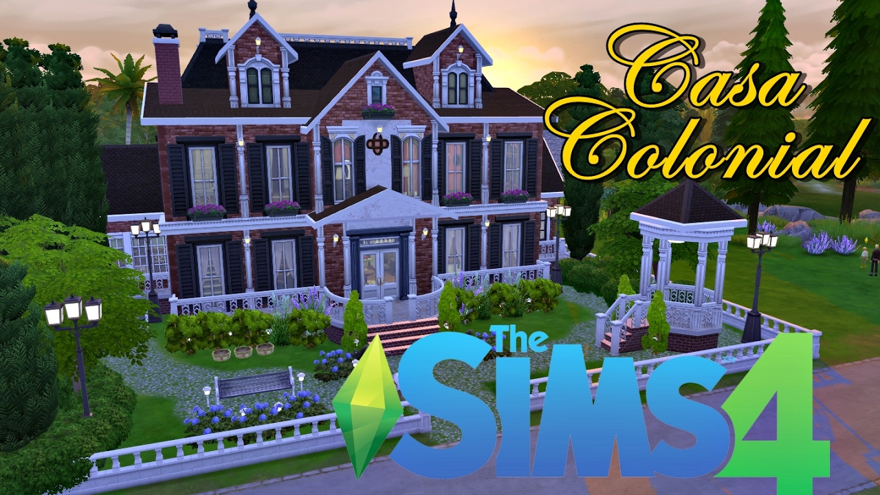 Construindo uma Casa Colonial │ The Sims 4 (Speed Build) - YouTube