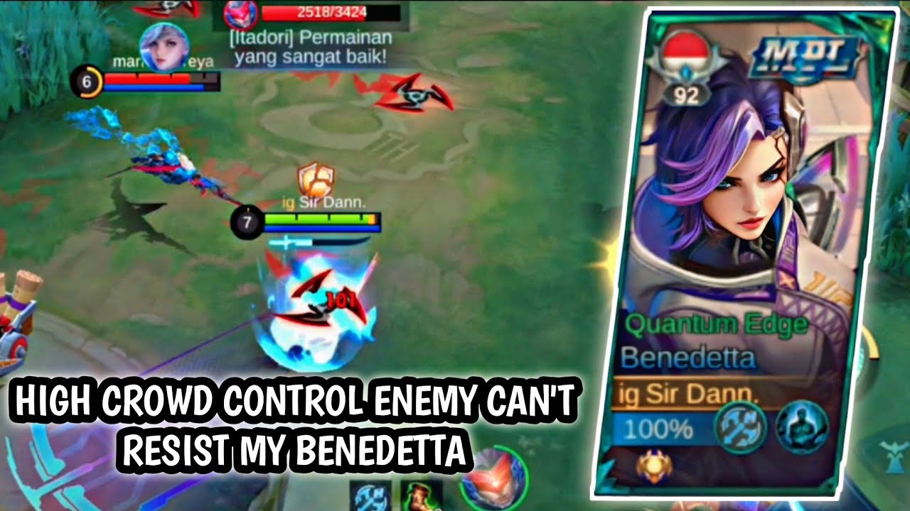 UNSTOPPABLE BENEDETTA EXPLANE GAMEPLAY | HOW TO DESTROY CROWD CONTROL ...