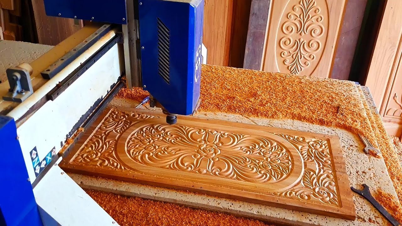 High-Speed CNC 3018 wood carving art Design | Modern cnc art - YouTube