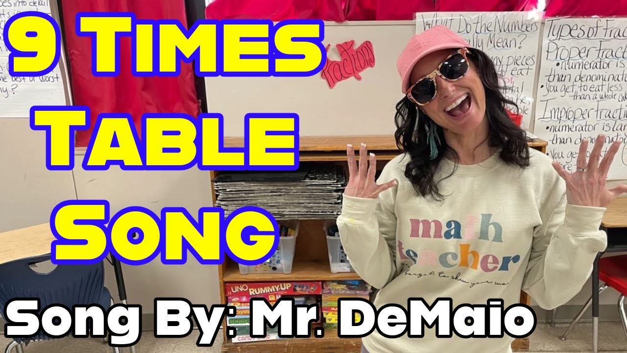 Mrs. Campbell and Class Sing The 9 Times Table Song By Mr. DeMaio - YouTube
