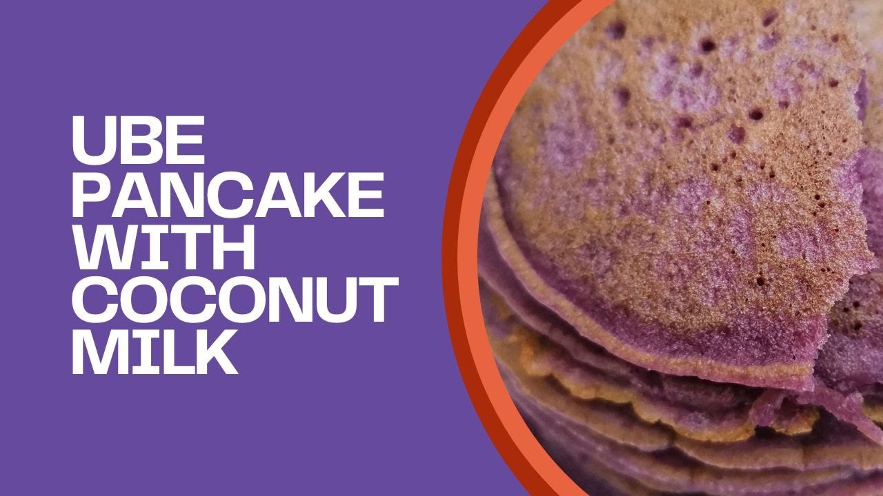 Super Soft Purple Yam (Ube) Pancake #purpleyam #purpleyamcake # ...