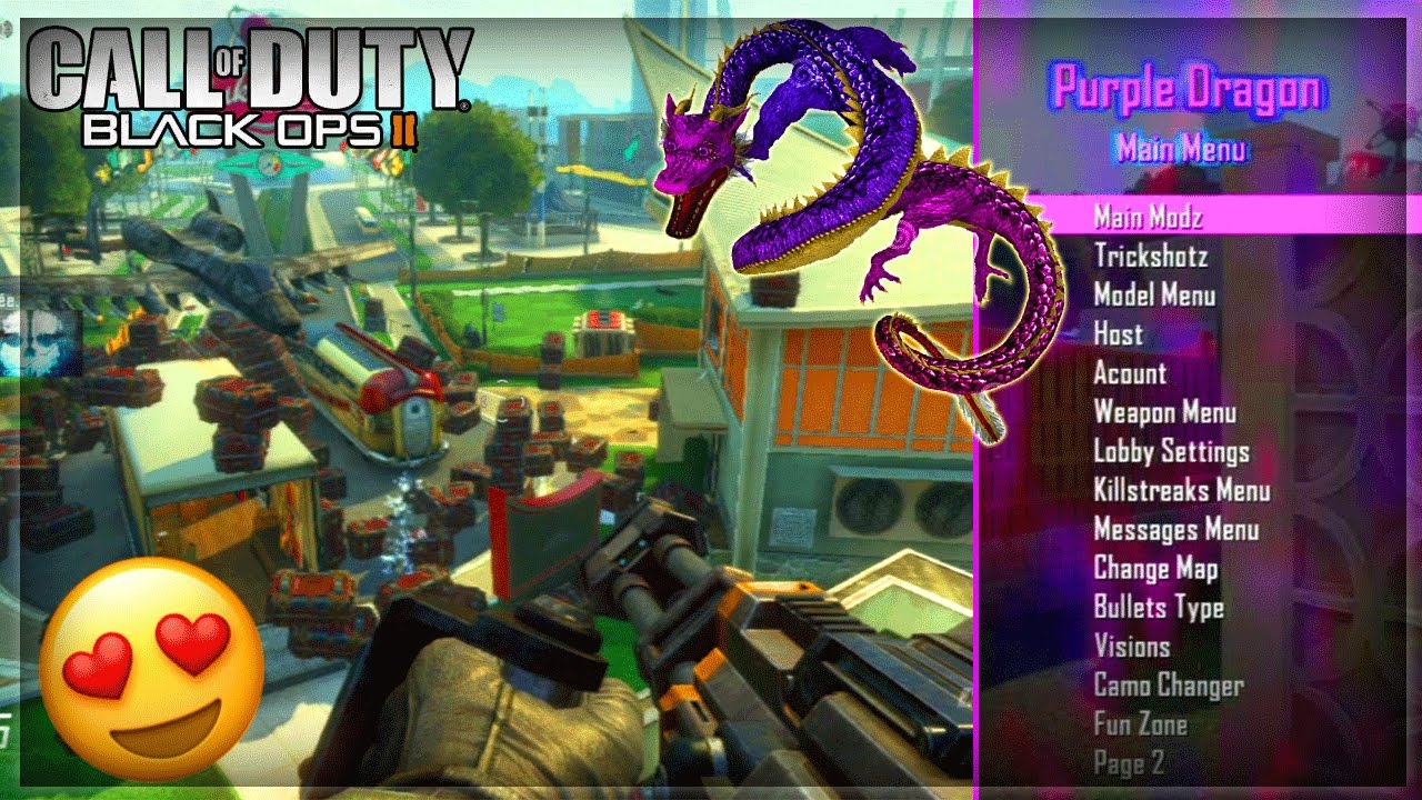 LE MOD MENU PURPLE DRAGON SUR BO2 ! - YouTube