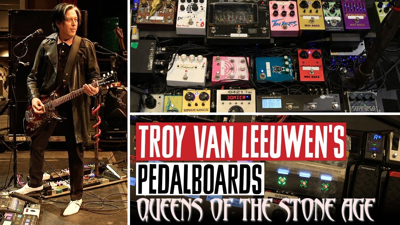 Queens of the Stone Age Pedalboard for Troy Van Leeuwen & His Go-To ...