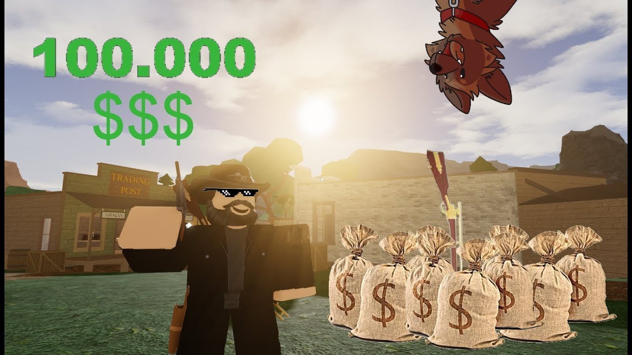 Westbound Roblox consegui 100 mil dólares no jogo! - YouTube