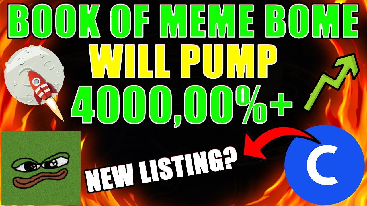 BOOK OF MEME - NEW POSSIBLE LISTING - BOME IS GOING TO EXPLODE! BOME ...
