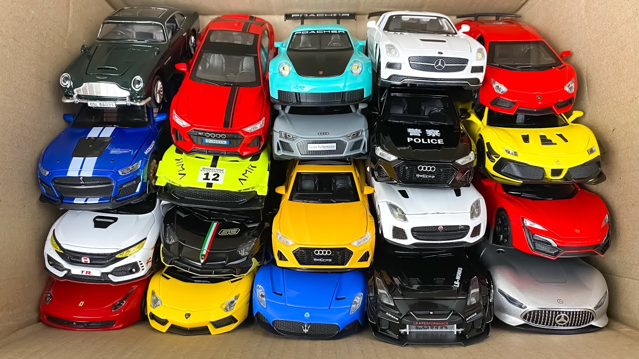 Box Full of Model Cars - Mazda, Miniature toy car model, Lamborghini ...