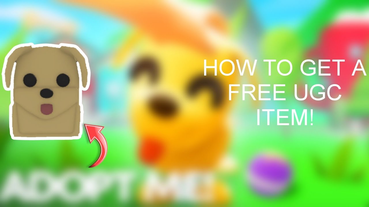 How To Get The Adopt Me Dog Backpack! (Free UGC Item) (Roblox) - YouTube