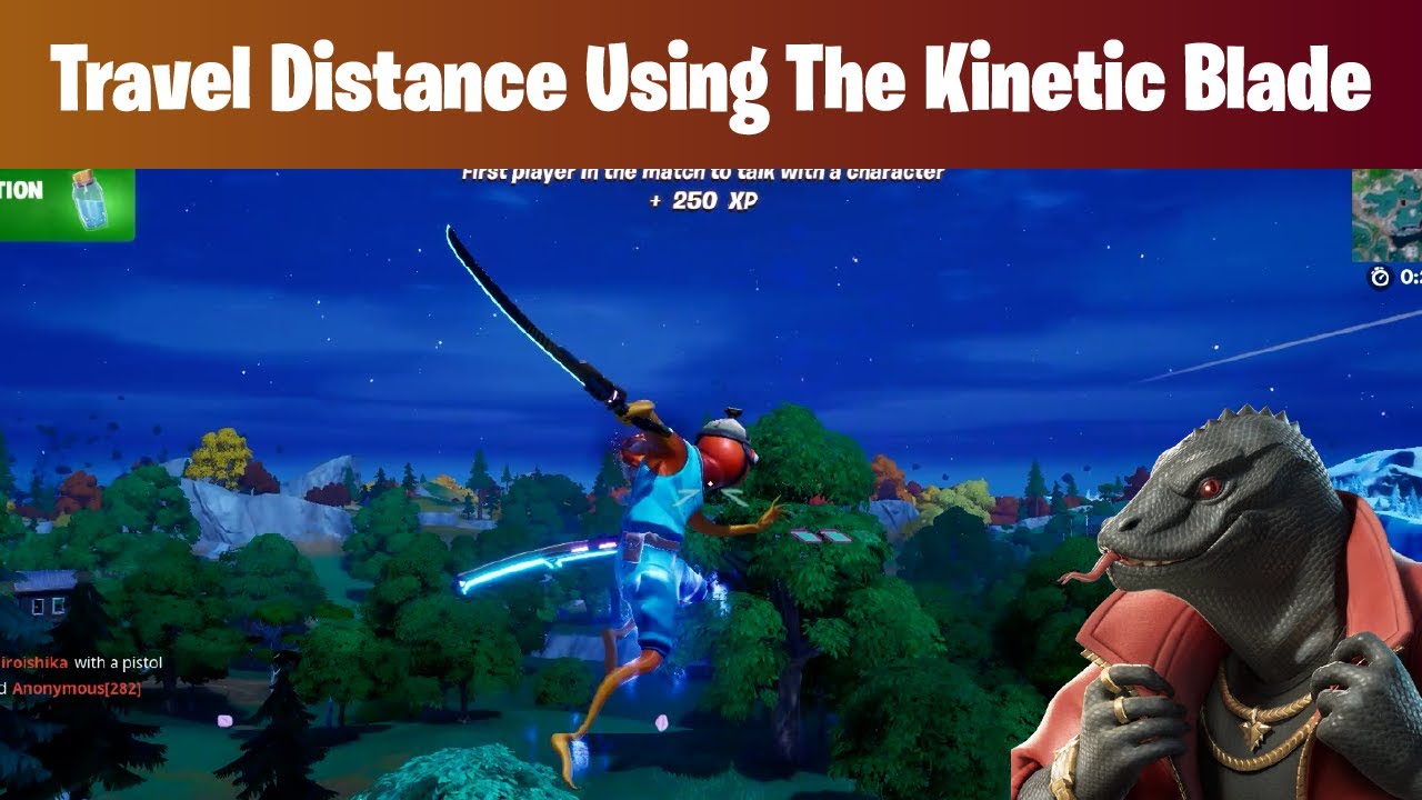 Fortnite วิธีทำ Travel Distance Using The Kinetic Blade Dash Attack ...