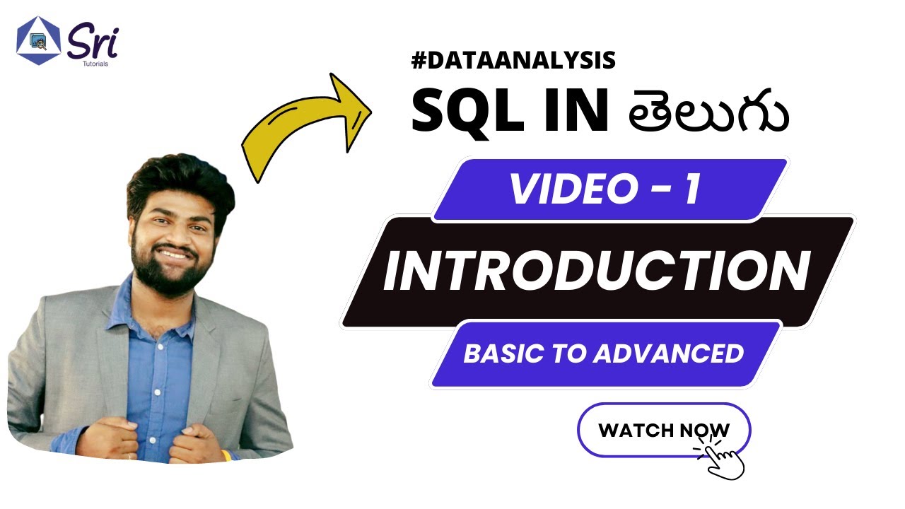 sql in telugu | introduction | video -1 | Baisc to Advanced | Data ...