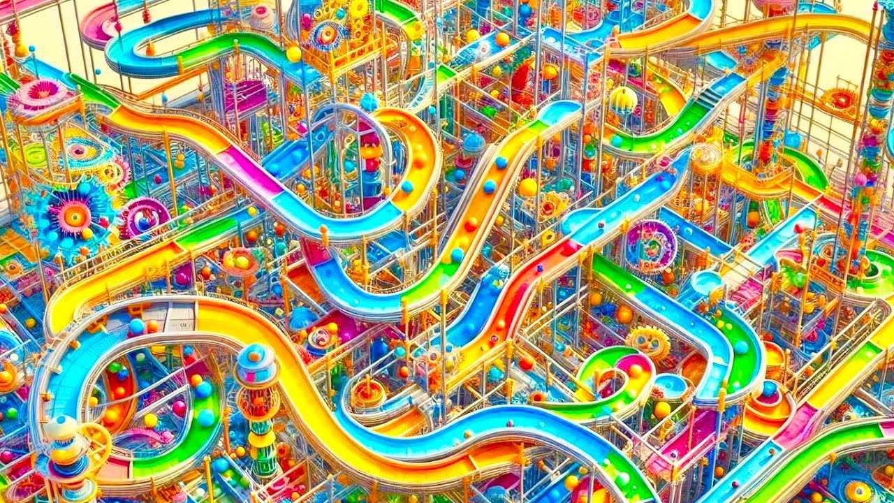 Marble Run Electric elevator, spiral slide, one-loop 3000 pieces ...