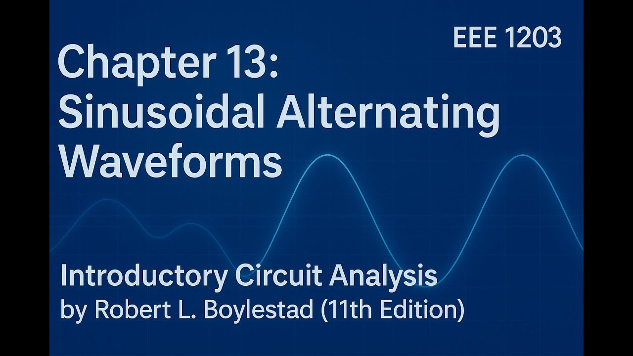 EEE 1203 . chapter 13 sinusoidal alternating waveforms by Robert L ...