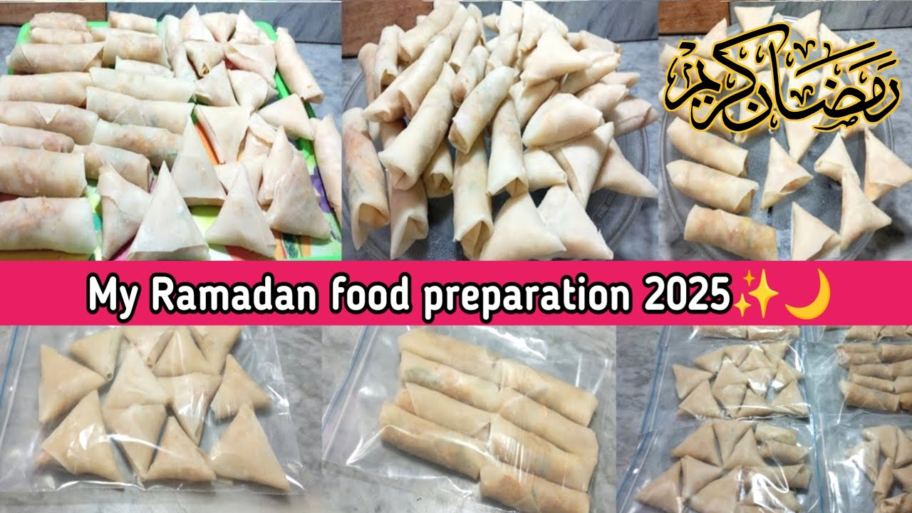 My Pre Ramadan Preparation 2025 🌛 | Make and Freeze Samosa And Rolls ...