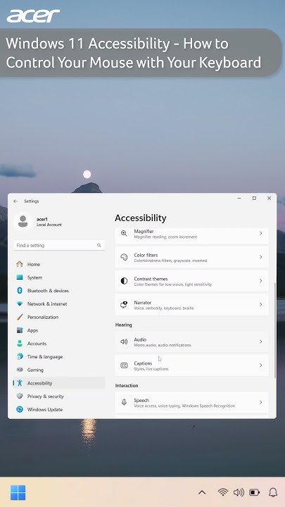 Windows 11 Accessibility: How to Control Your Mouse Mouse with Your ...