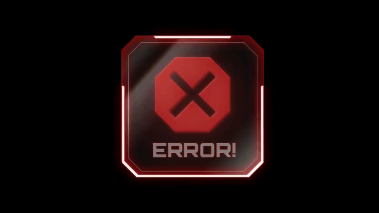 Error animation video || green screen effect || Techworld - YouTube