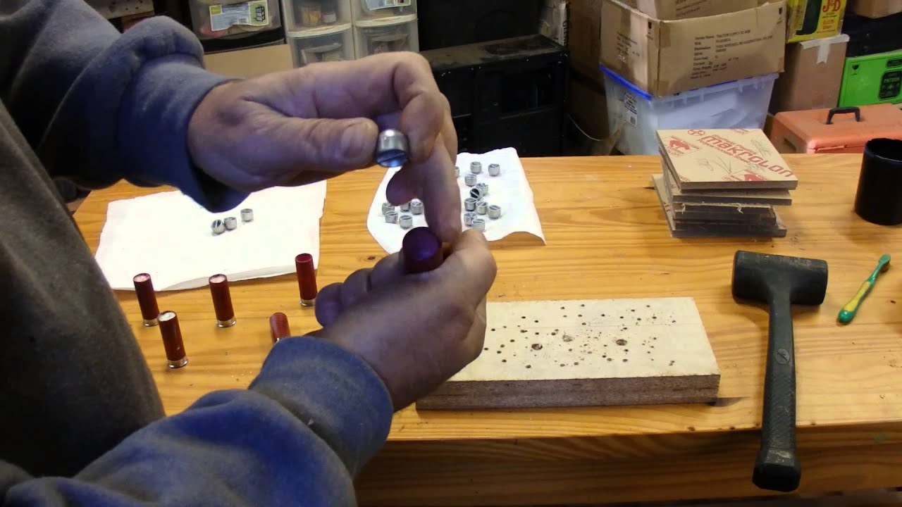 Hand Loading Lee Slugs BACKWARDS in a Shot Shell - YouTube