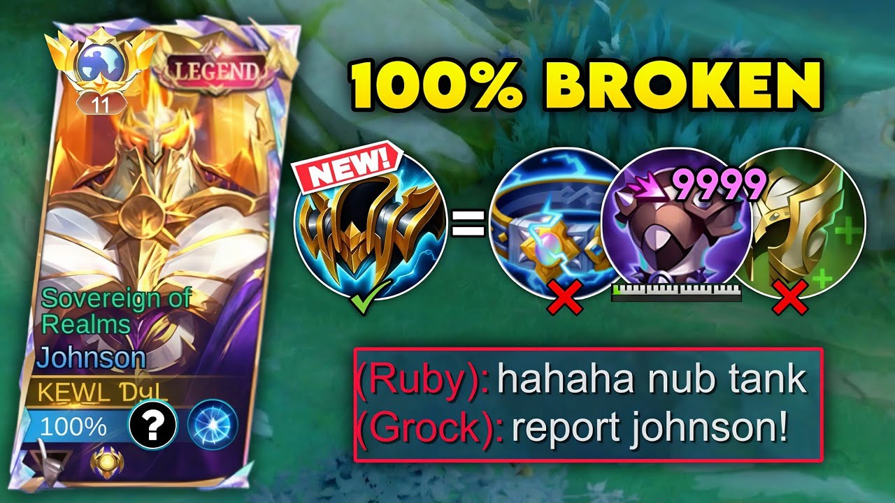 NEW JOHNSON BEST TANKY BUILD IS 100% BROKEN!! (You must know this trick ...