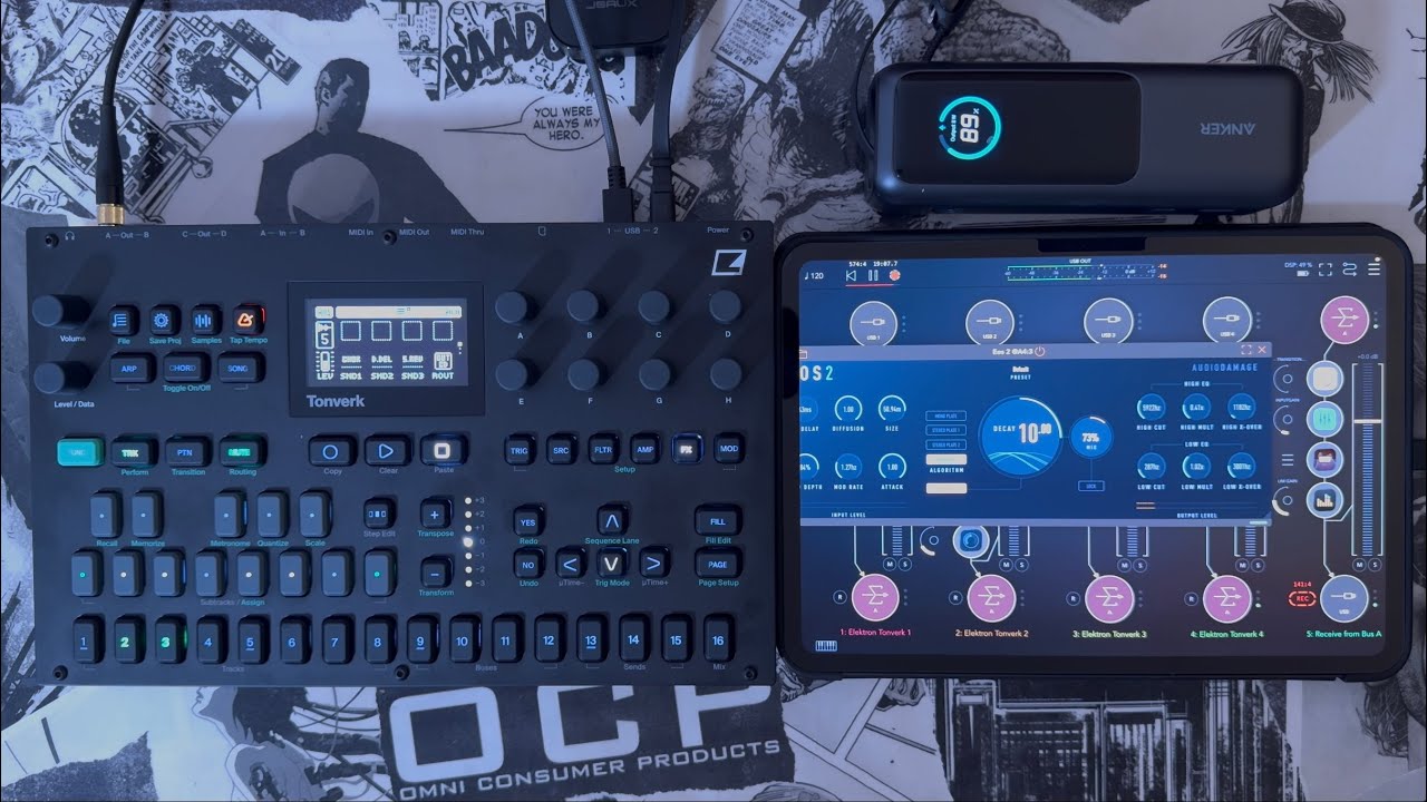 Late night jam session - Elektron Tonverk and iPad - YouTube