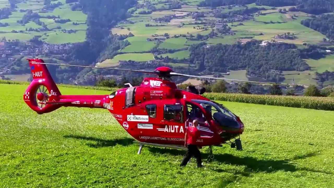 Aiut Alpin Dolomites Rescue Helicopter - Starting Position - YouTube