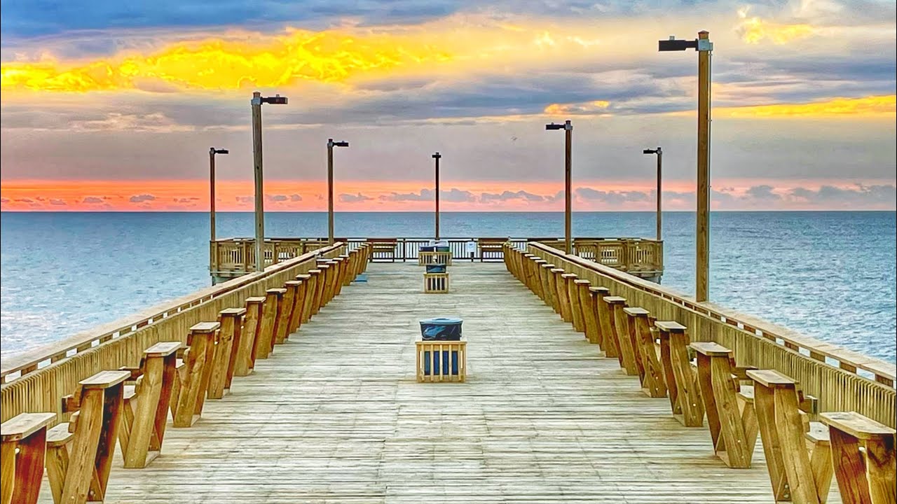 Springmaid Pier at Sunrise - Myrtle Beach, SC - YouTube