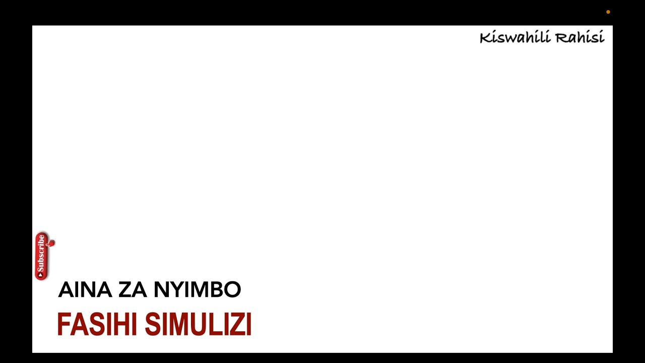 aina za nyimbo - YouTube