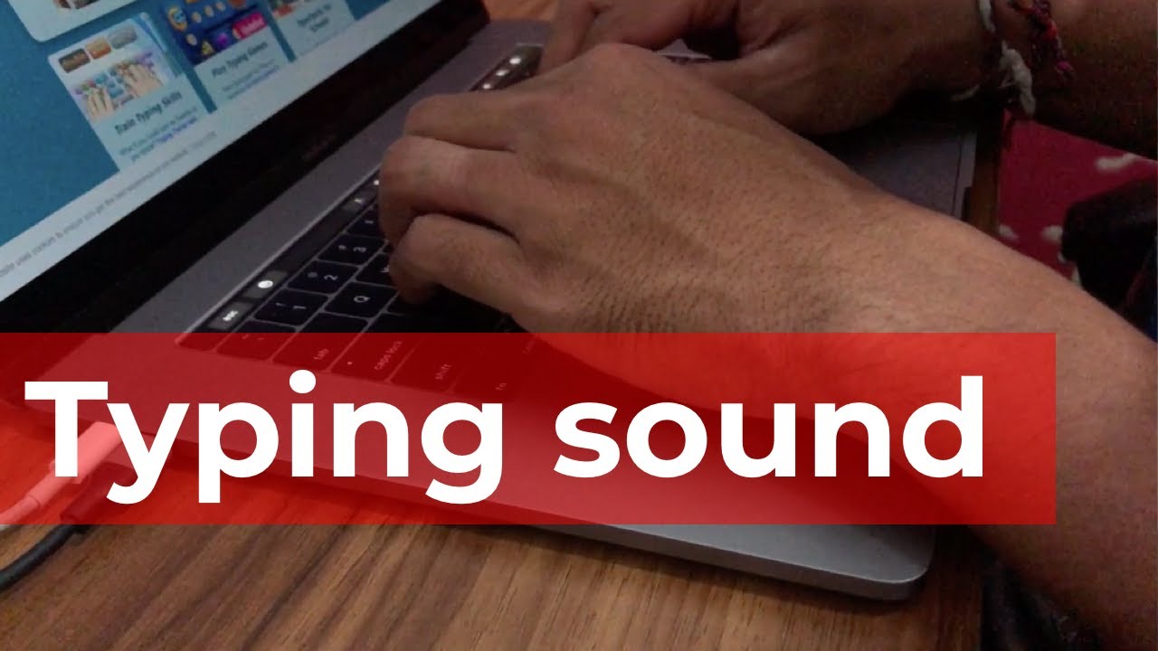 Typing Sound Test with MacBook Pro 15 2017 keyboard (no talking) - YouTube