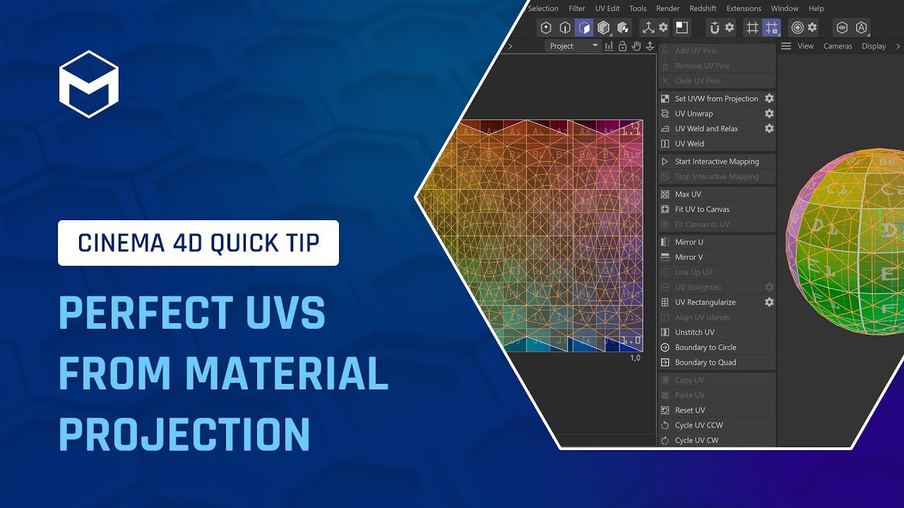 #C4DQuickTip 219: Perfect UVs From Material Projection in Cinema 4D ...