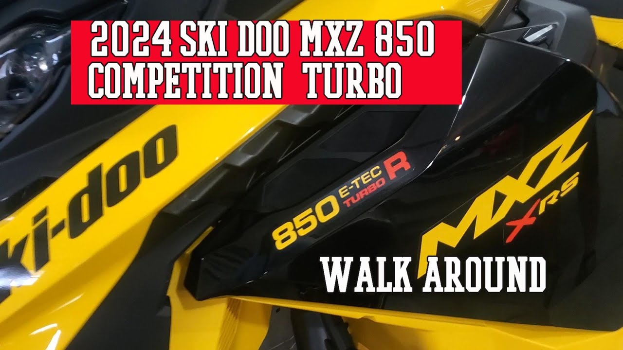 2024 Ski Doo MXZ 850 Competition turbo first look - YouTube
