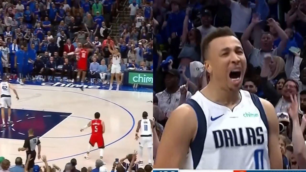 Dante Exum clutch 3 seals overtime for Dallas vs Houston Rockets - YouTube