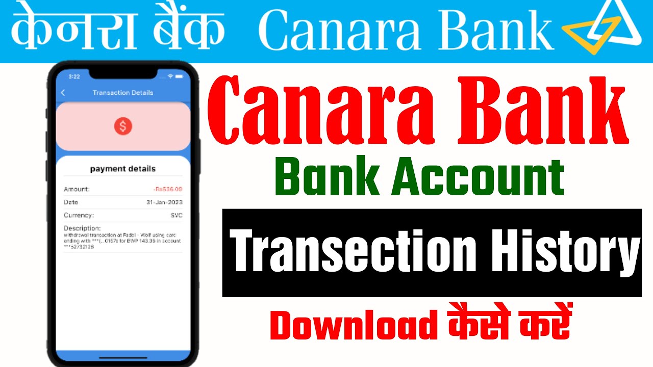 How to Download Canara Bank Account Transaction History Online in 2024 ...