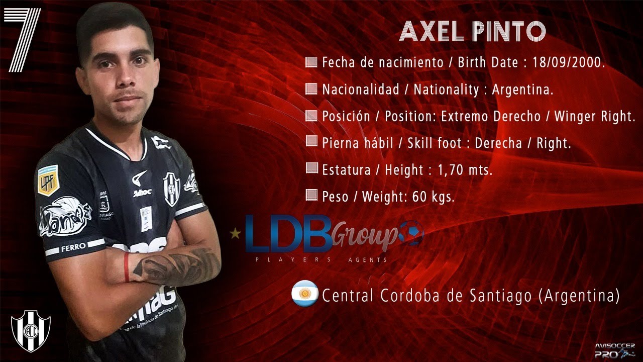 Axel Pinto #7 // Extremo Derecho - Winger Right // Central Cordoba ...