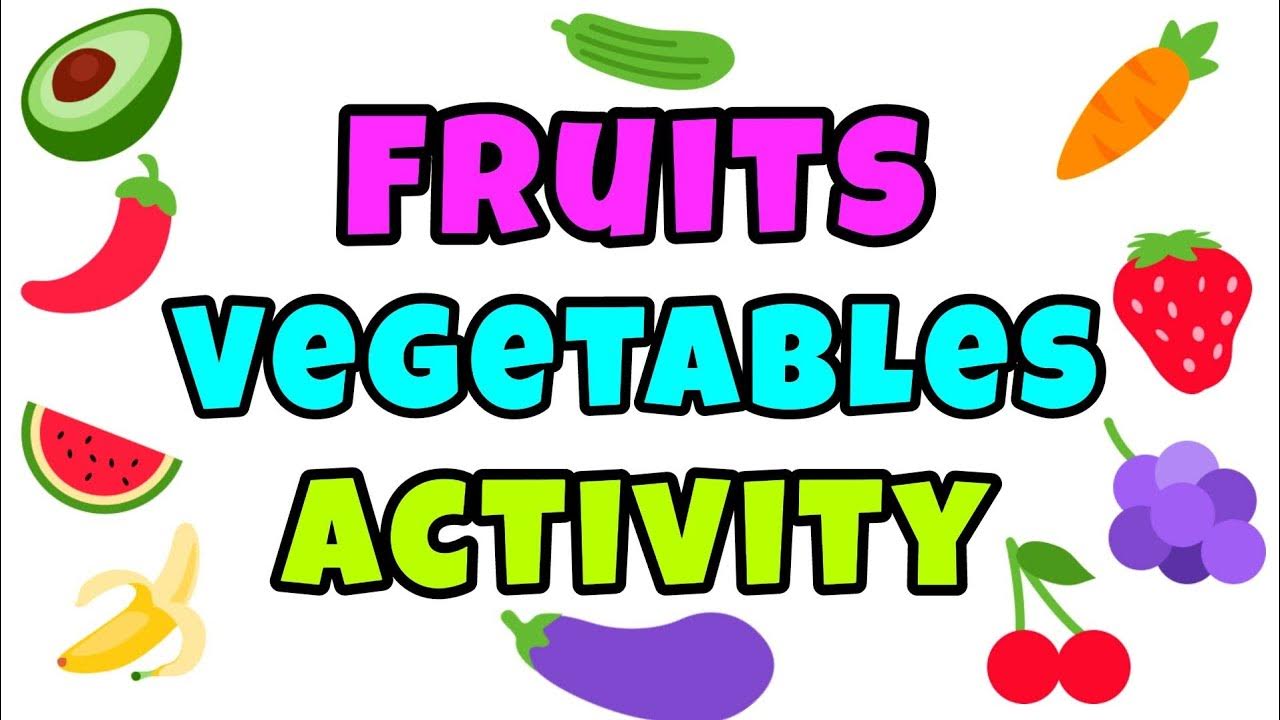 Identify Fruits and vegetables 🍆 🥬 🫑 🥝 🍉 | Fruits & vegetables Letter ...