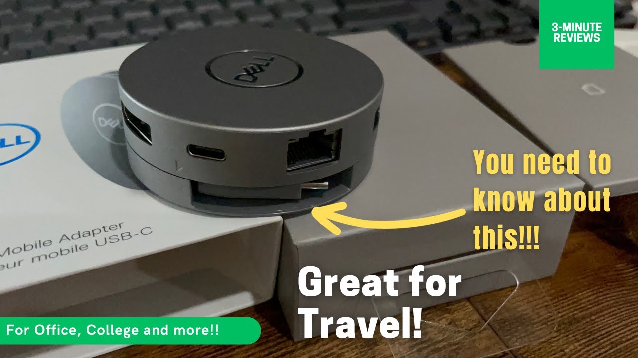 #Dell Hub for Home Office and Travel USB-C Mobile Adapter 4K resolution ...