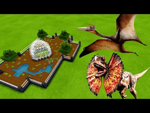 MCPE: How To Make a Dilophosaurus & Ludodactylus Farm