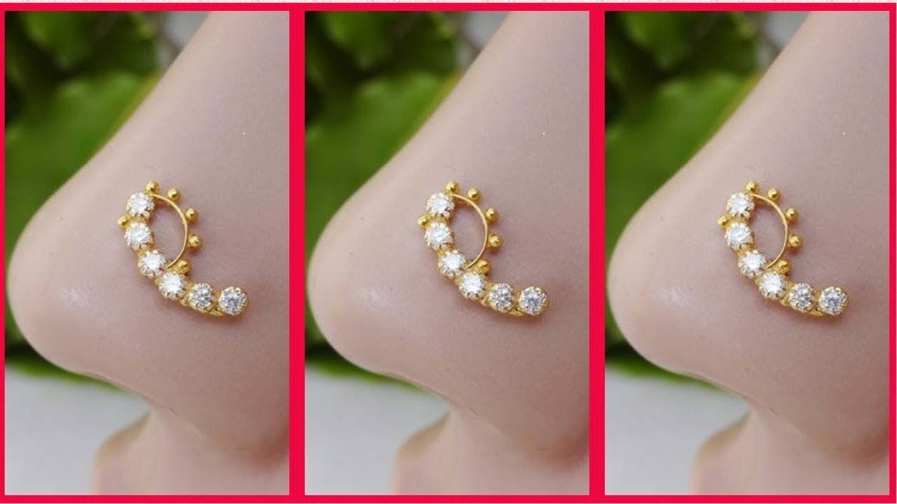 Elegant Stylish Ring Types Nose Pin Nose studs designs - YouTube