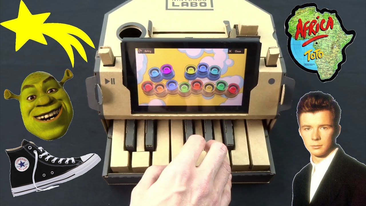 TOP 5 MEME SONGS PLAYED ON THE NINTENDO LABO PIANO - YouTube