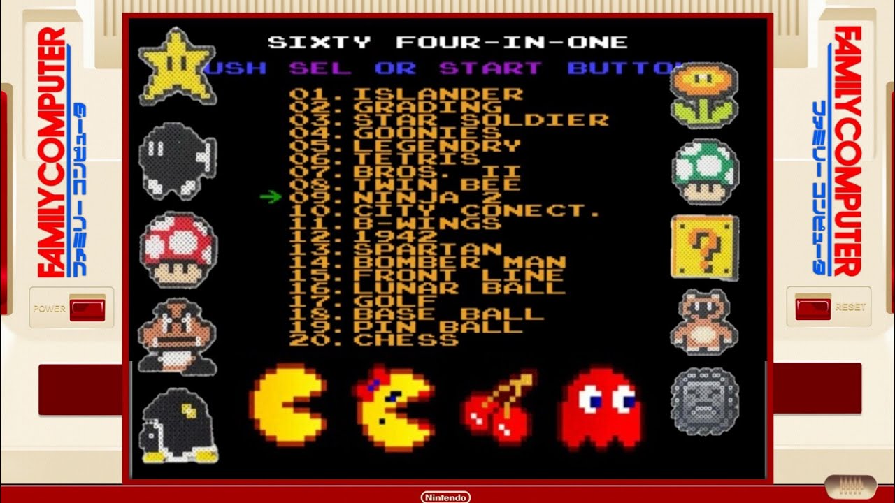 Nes 64 in 1 Gameplay : Playing 64 Classic Nes Adventure - YouTube