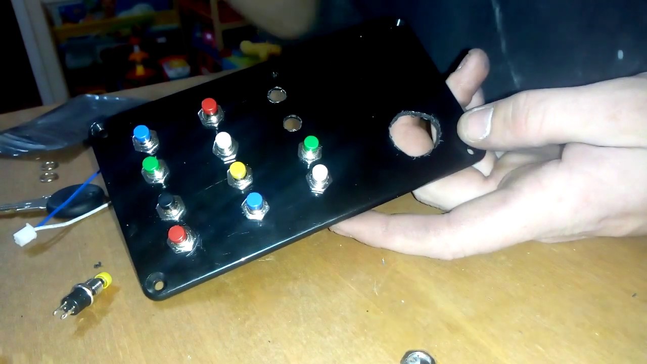 DIY USB button box for pc - YouTube
