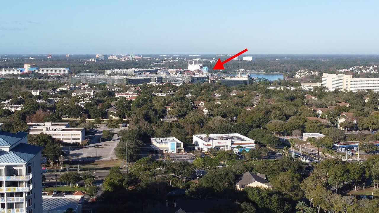 Drone Flight over the Orlando Florida area - Disney World Spotted ...