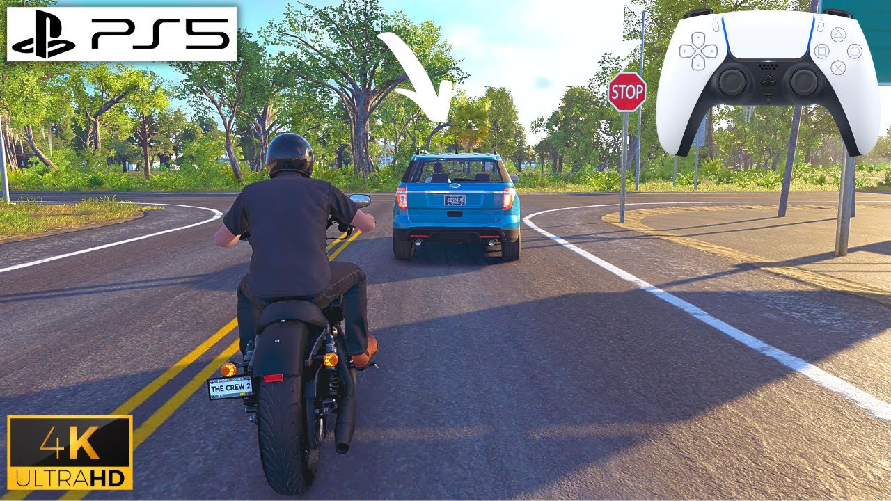 The Crew 2 PS5 - Harley Davidson Iron 883 Realistic driving | 4K Ultra ...