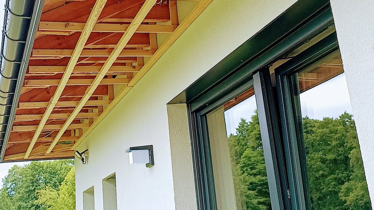 Podbitka dachowa dach czterospadowy parter/ Dom galia/ budowa rusztu z ...