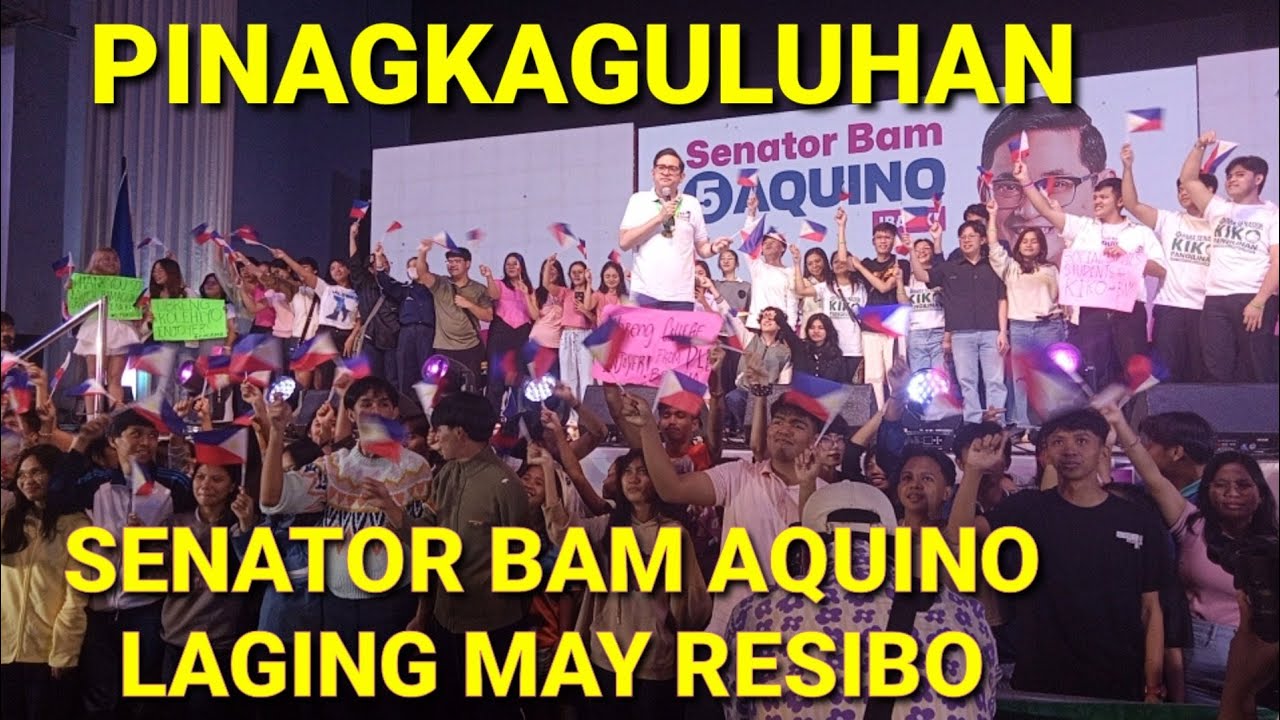 SIGAWAN AT HIYAWAN SUMALUBONG KAY SEN.BAM AQUINO - YouTube