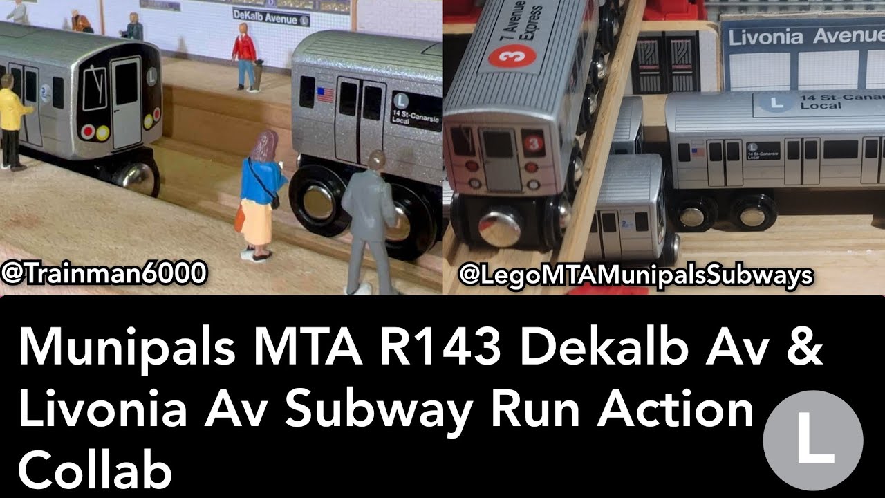 Munipals MTA R143 Dekalb & Livonia Av Subway Run @legomta-munipalssubways2762@Trainman6000 - YouTube