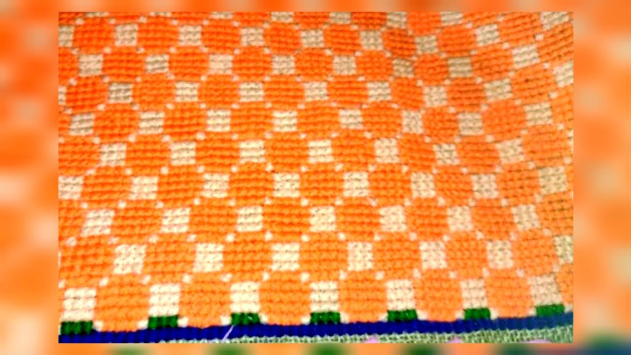 Woolen ason design/How to make a woolen ason design /আসন সেলাই ডিজাইন ...