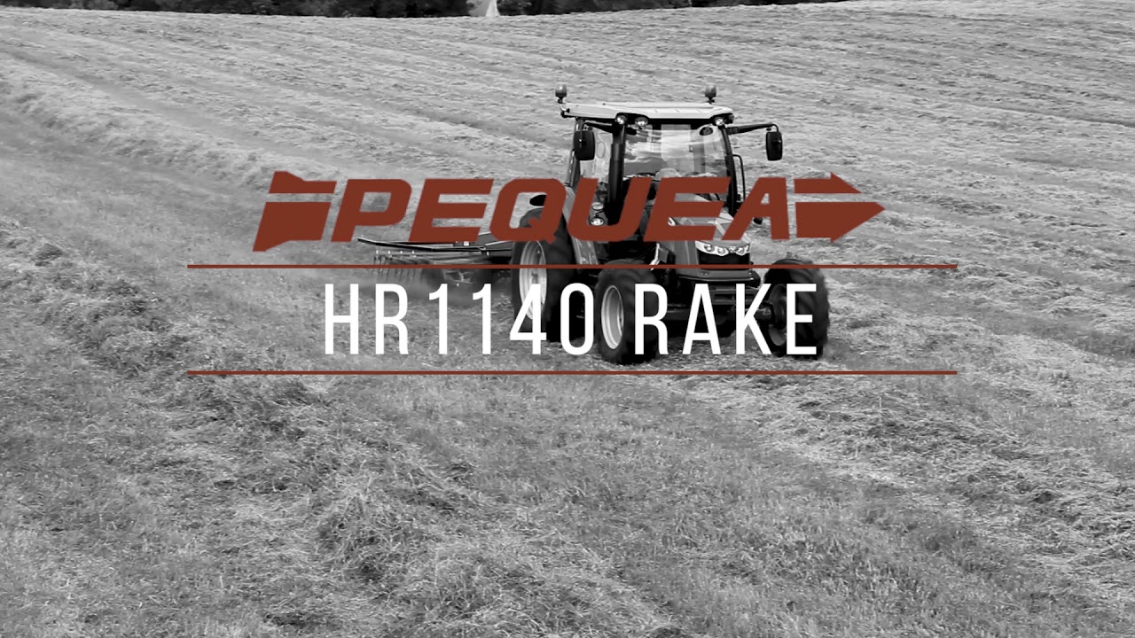 Pequea - HR1140 Rotary Rake - YouTube