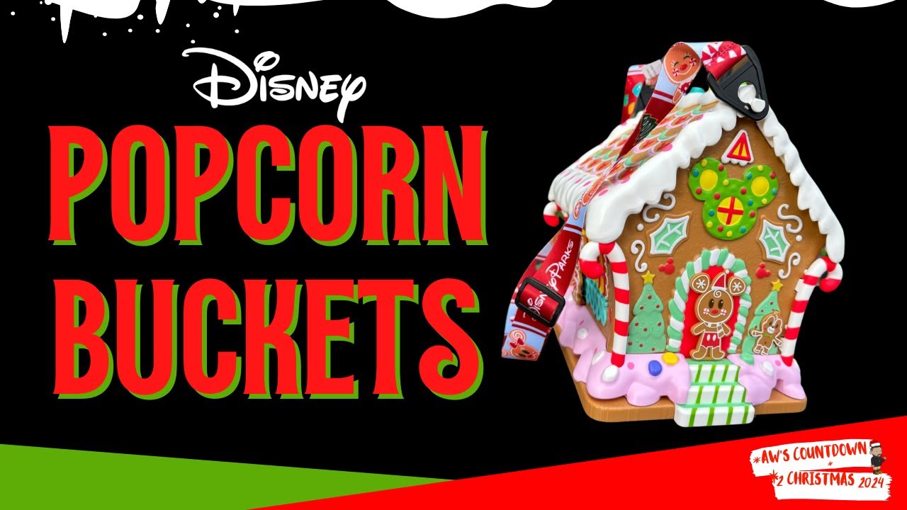 Disney Parks Gingerbread Popcorn Bucket - YouTube